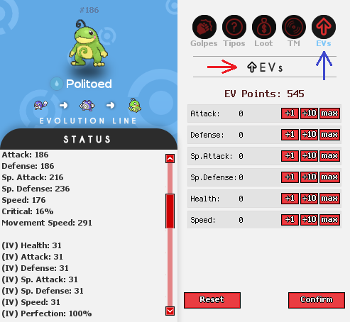 EVs system - PSoul Wiki